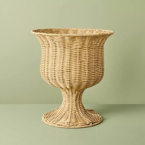Hearth & Hand | Accents | Rattan Outdoor Planter Basket Hearth Hand ...